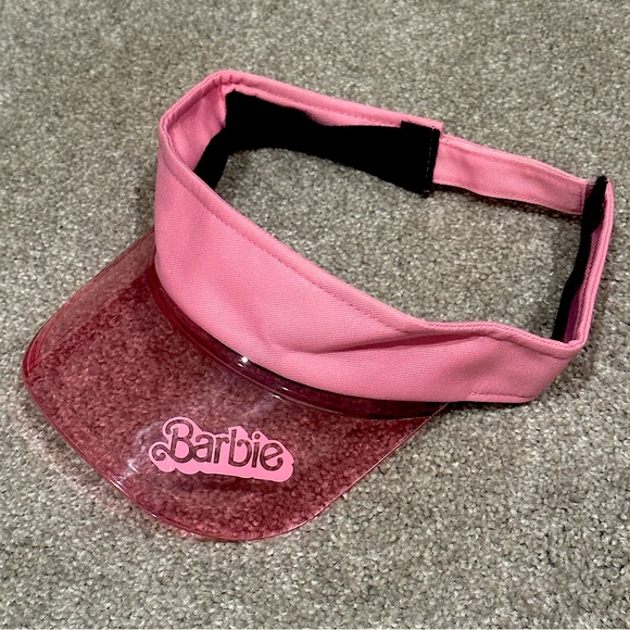 unbranded | Accessories | Barbie Pink Plastic Visor Cap Beach Club ...